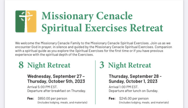 News and Events – Missionary Cenacle Spirituality